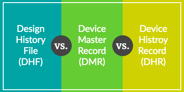 Design History File DHF Vs Device Master Record DMR Vs Device History Record DHR design-history-file-dhf-vs-device-master-record-dmr-vs-device-history-record-dhr